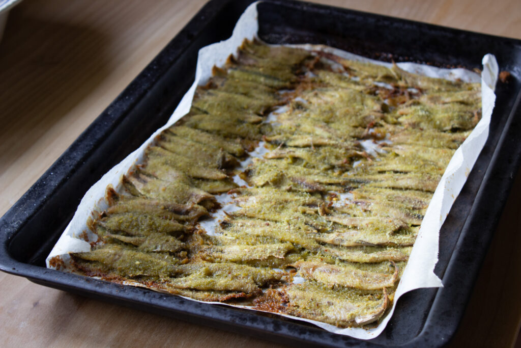 Baked Fresh Anchovies with Herbed Breadcrumbs - Flavor of Italy (Wendy ...
